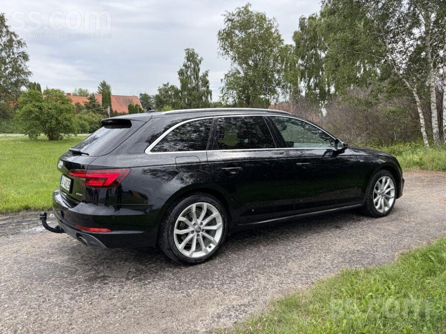 Black Audi A4 2018 in Riga, with an engine capacity of 2.00 L and mileage of 170 thousand km for 13350 €, photo 7 on AUTOMOTO.COM.LV