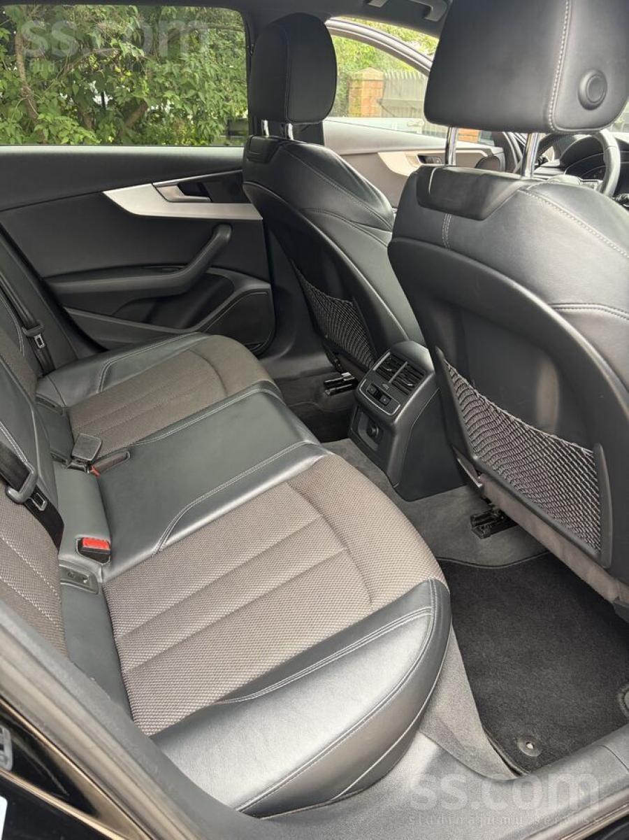 Black Audi A4 2018 in Riga, with an engine capacity of 2.00 L and mileage of 170 thousand km for 13350 €, photo 8 on AUTOMOTO.COM.LV