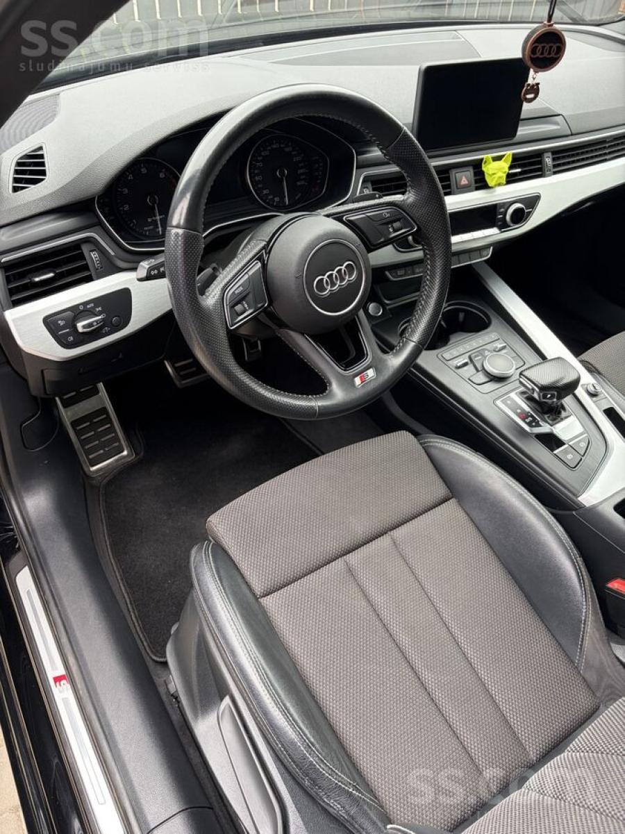 Black Audi A4 2018 in Riga, with an engine capacity of 2.00 L and mileage of 170 thousand km for 13350 €, photo 10 on AUTOMOTO.COM.LV