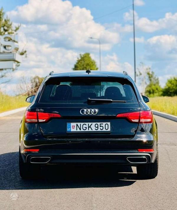 Black Audi A4 2018 in Vilnius, with an engine capacity of 1.97 L and mileage of 208 thousand km for 14500 €, photo 5 on AUTOMOTO.COM.LV