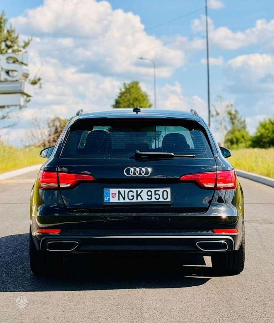 Black Audi A4 2018 in Vilnius, with an engine capacity of 1.97 L and mileage of 208 thousand km for 14500 €, photo 6 on AUTOMOTO.COM.LV