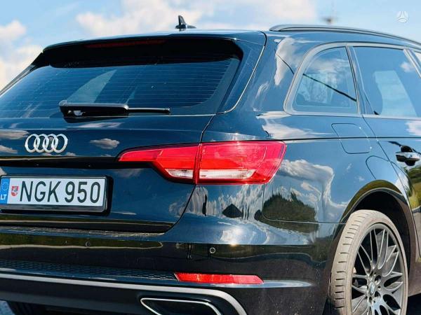 Black Audi A4 2018 in Vilnius, with an engine capacity of 1.97 L and mileage of 208 thousand km for 14500 €, photo 8 on AUTOMOTO.COM.LV