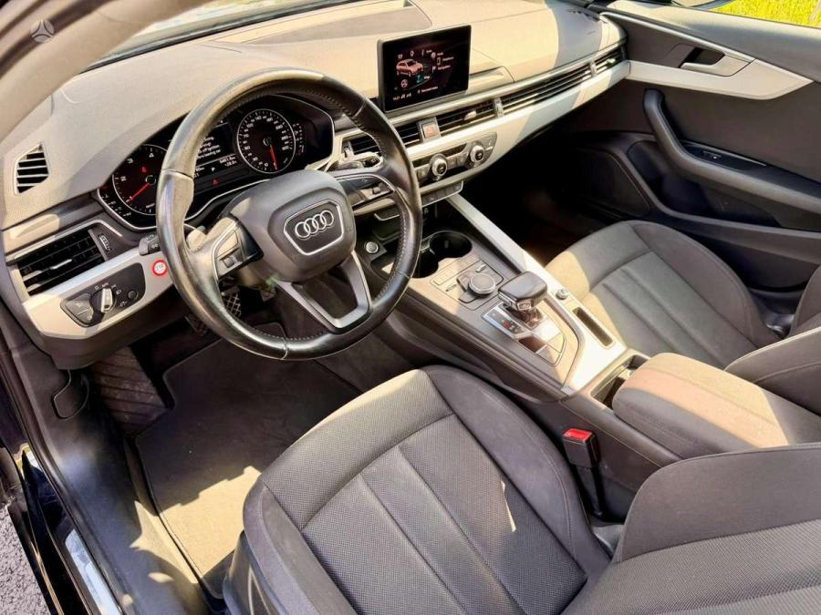 Black Audi A4 2018 in Vilnius, with an engine capacity of 1.97 L and mileage of 208 thousand km for 14500 €, photo 12 on AUTOMOTO.COM.LV