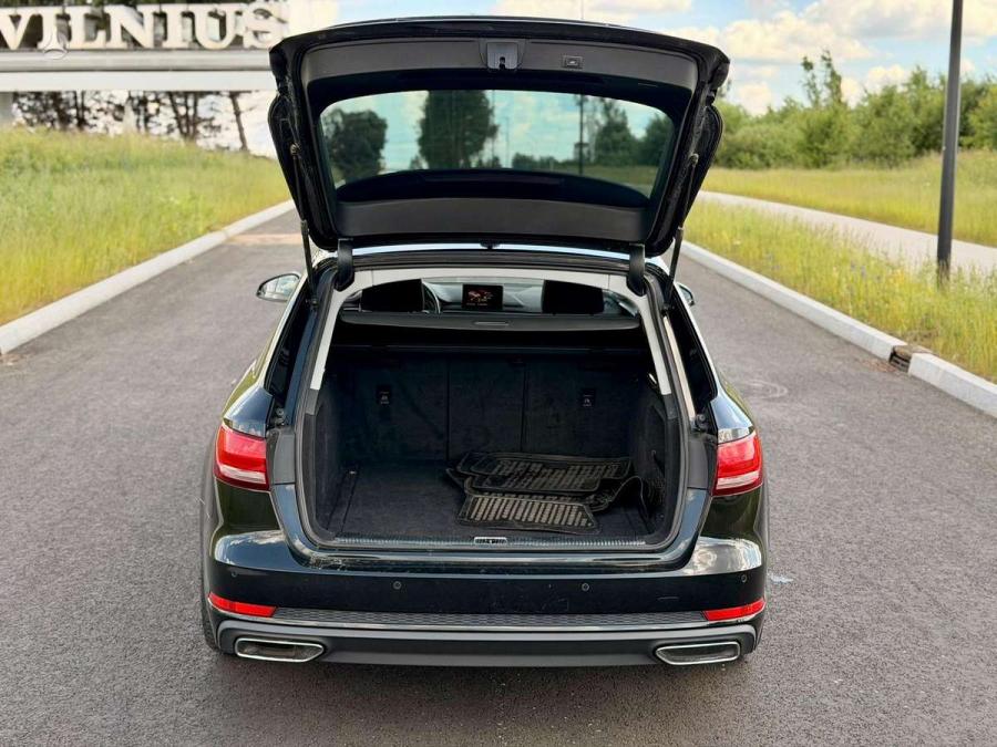 Black Audi A4 2018 in Vilnius, with an engine capacity of 1.97 L and mileage of 208 thousand km for 14500 €, photo 25 on AUTOMOTO.COM.LV