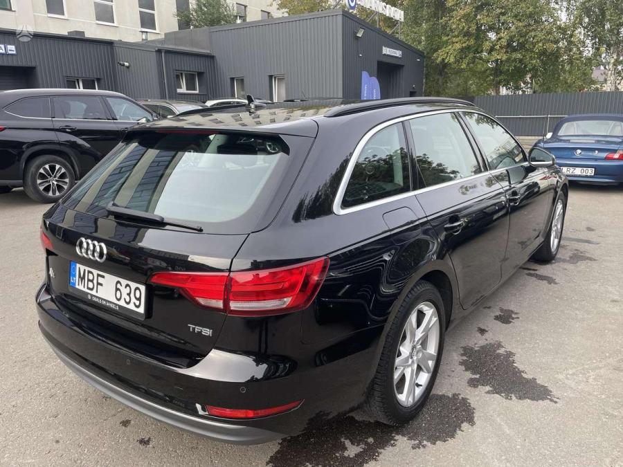 Black Audi A4 2018 in Vilnius, with an engine capacity of 1.40 L and mileage of 114 thousand km for 10900 €, photo 5 on AUTOMOTO.COM.LV