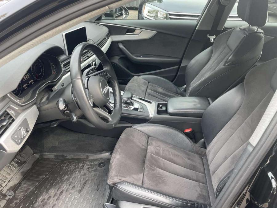 Black Audi A4 2018 in Vilnius, with an engine capacity of 1.40 L and mileage of 114 thousand km for 10900 €, photo 9 on AUTOMOTO.COM.LV