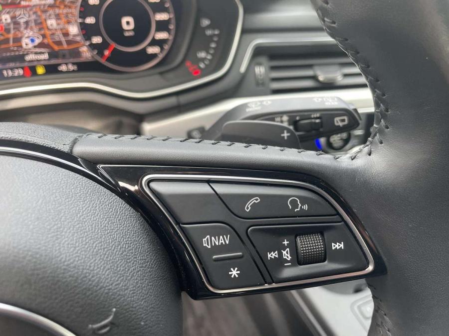Black Audi A4 2018 in Vilnius, with an engine capacity of 1.40 L and mileage of 114 thousand km for 10900 €, photo 12 on AUTOMOTO.COM.LV