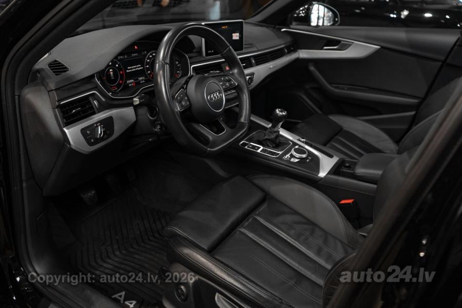 Black Audi A4 2018 in Riga, with an engine capacity of 2.00 L and mileage of 253 thousand km for 16850 €, photo 10 on AUTOMOTO.COM.LV