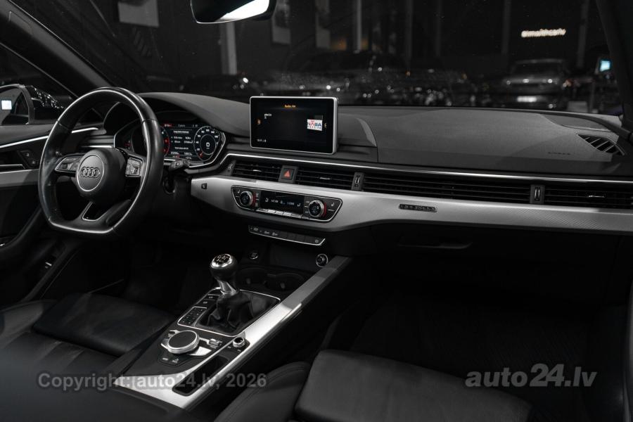 Black Audi A4 2018 in Riga, with an engine capacity of 2.00 L and mileage of 253 thousand km for 16850 €, photo 12 on AUTOMOTO.COM.LV