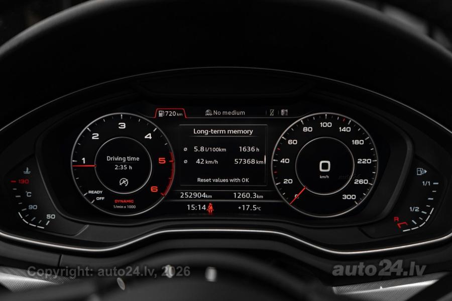 Black Audi A4 2018 in Riga, with an engine capacity of 2.00 L and mileage of 253 thousand km for 16850 €, photo 19 on AUTOMOTO.COM.LV