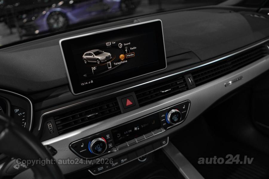 Black Audi A4 2018 in Riga, with an engine capacity of 2.00 L and mileage of 253 thousand km for 16850 €, photo 24 on AUTOMOTO.COM.LV
