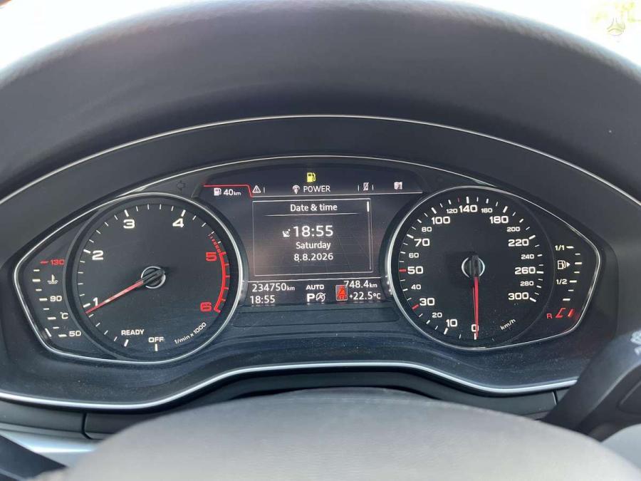 Black Audi A4 2018 in Taurage, with an engine capacity of 1.97 L and mileage of 230 thousand km for 9200 €, photo 7 on AUTOMOTO.COM.LV