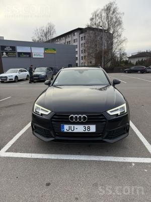 Black Audi A4 2018 in Riga, with an engine capacity of 2.00 L and mileage of 204 thousand km for 15555 €, photo  on AUTOMOTO.COM.LV