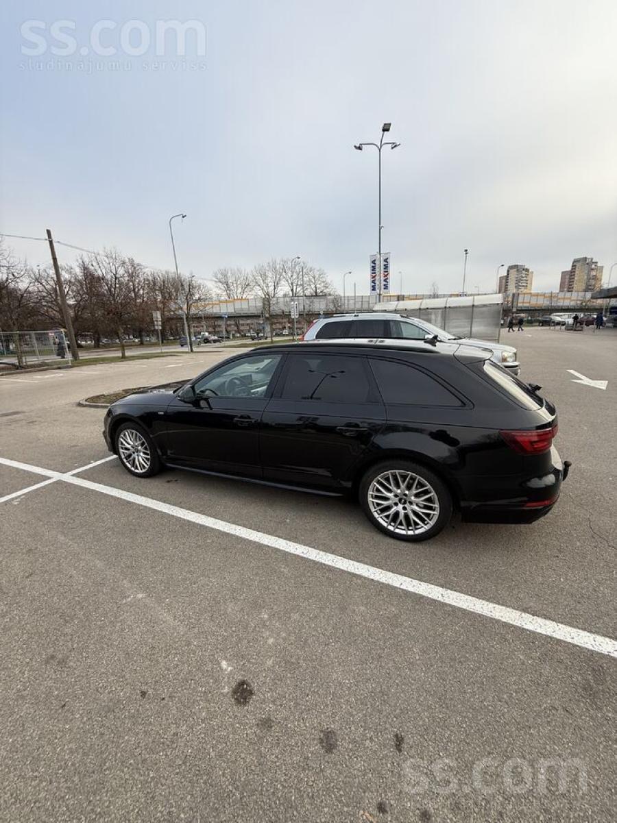 Black Audi A4 2018 in Riga, with an engine capacity of 2.00 L and mileage of 204 thousand km for 15555 €, photo 8 on AUTOMOTO.COM.LV
