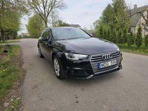 Black Audi A4 2018 in Marijampole, with an engine capacity of 1.98 L and mileage of 110 thousand km for 14399 €, photo  on AUTOMOTO.COM.LV