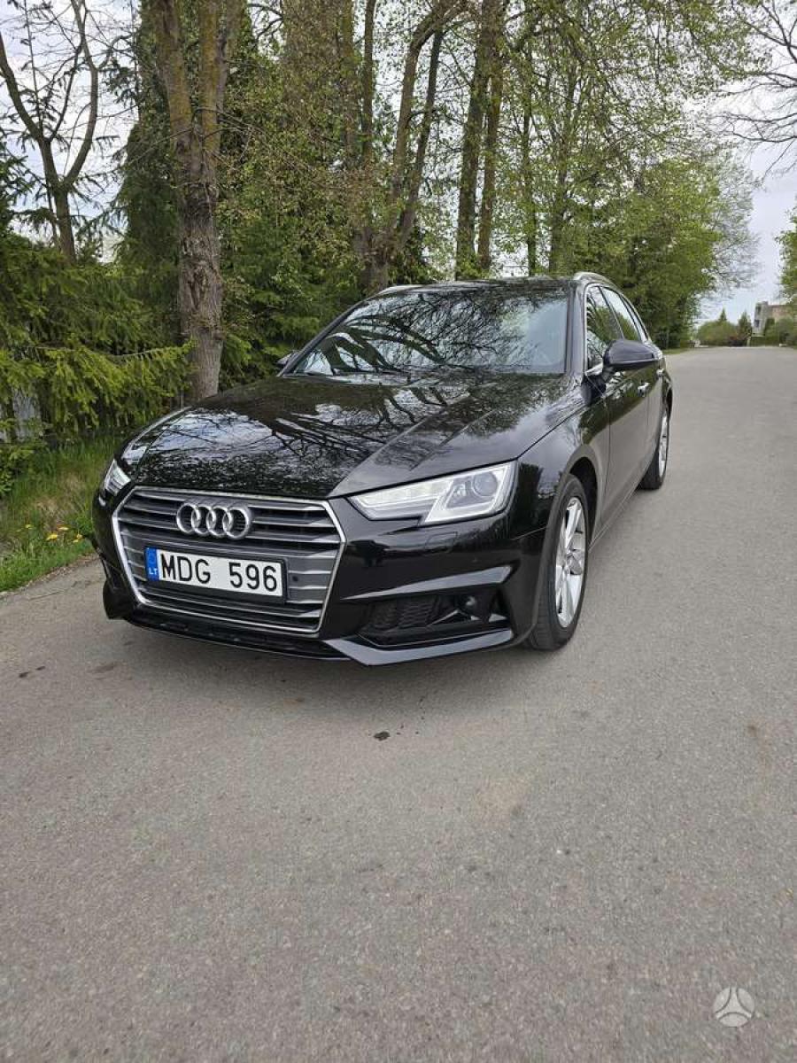 Black Audi A4 2018 in Marijampole, with an engine capacity of 1.98 L and mileage of 110 thousand km for 14399 €, photo 3 on AUTOMOTO.COM.LV