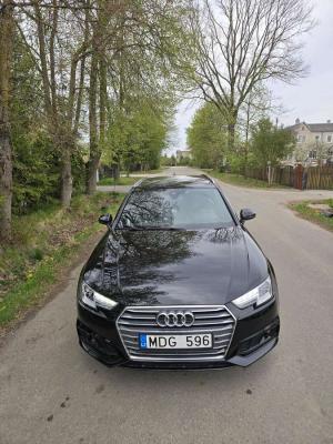 Black Audi A4 2018 in Marijampole, with an engine capacity of 1.98 L and mileage of 110 thousand km for 14399 €, photo 5 on AUTOMOTO.COM.LV