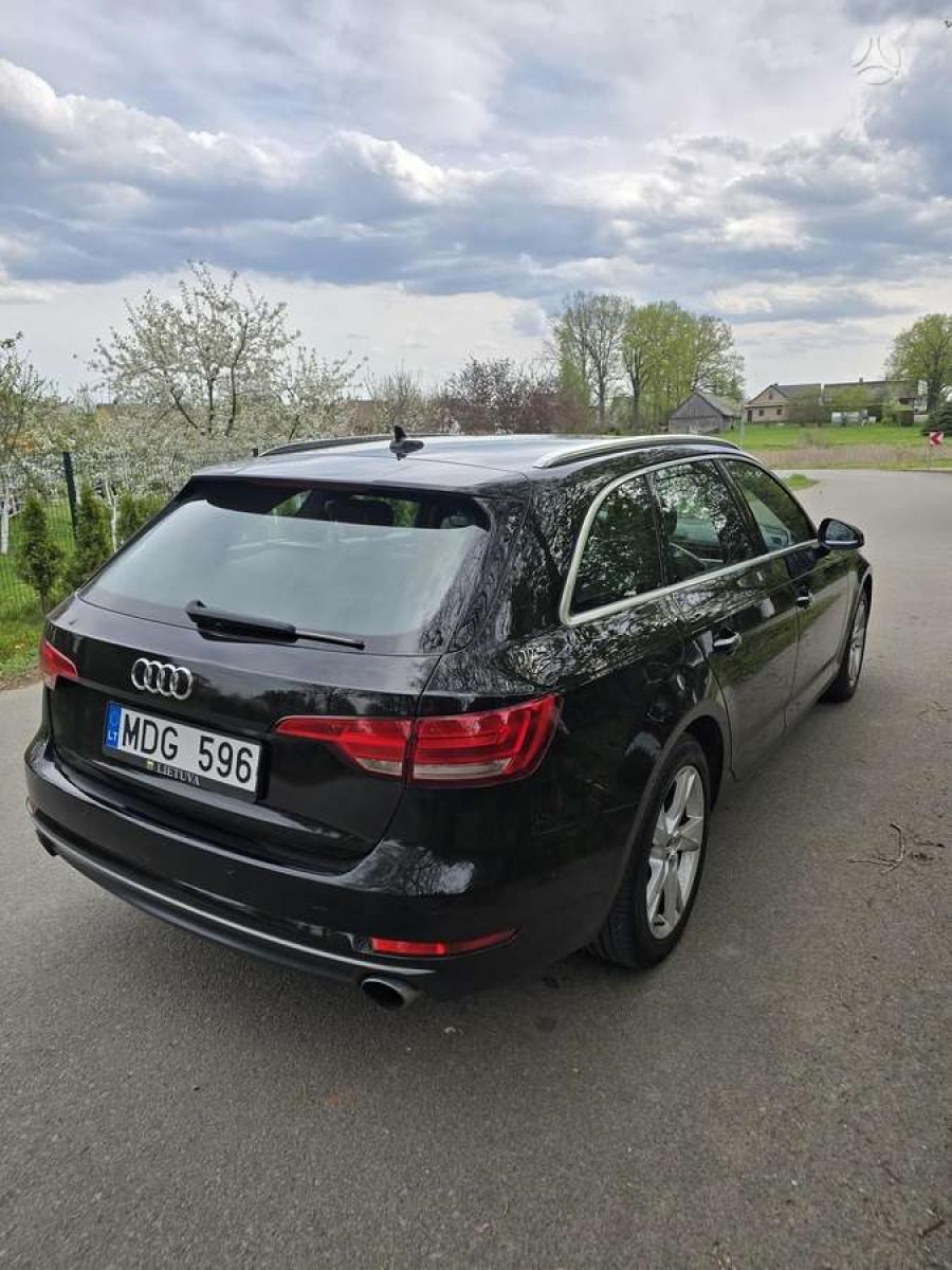 Black Audi A4 2018 in Marijampole, with an engine capacity of 1.98 L and mileage of 110 thousand km for 14399 €, photo 8 on AUTOMOTO.COM.LV