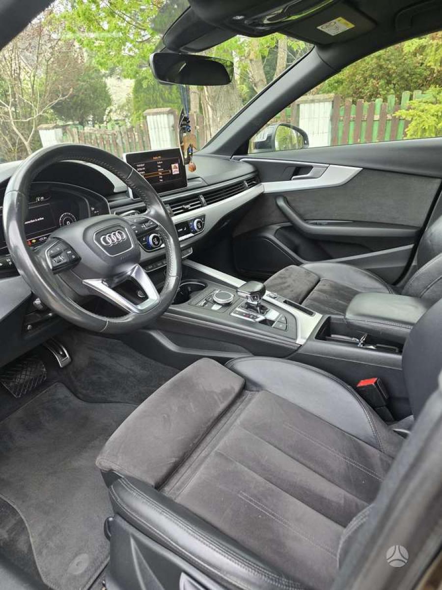 Black Audi A4 2018 in Marijampole, with an engine capacity of 1.98 L and mileage of 110 thousand km for 14399 €, photo 10 on AUTOMOTO.COM.LV
