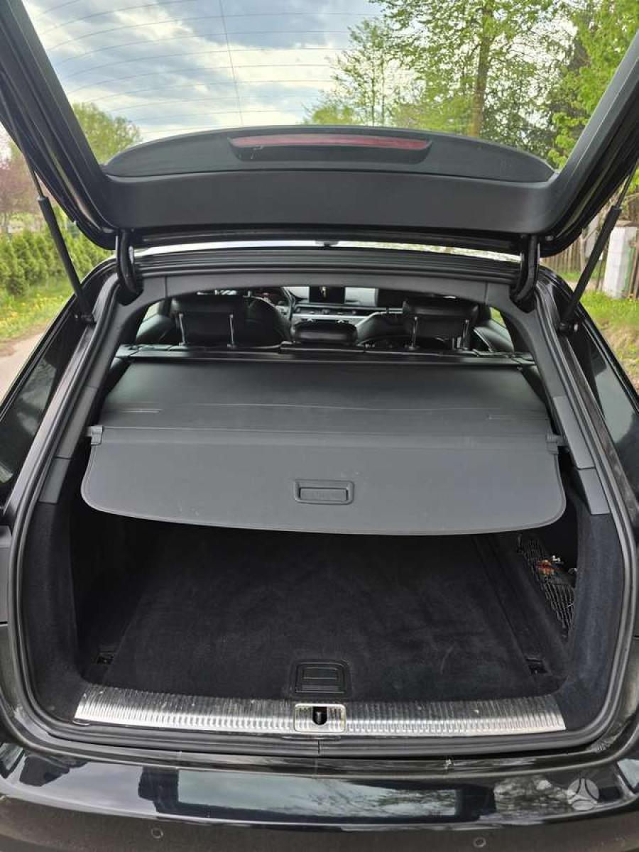 Black Audi A4 2018 in Marijampole, with an engine capacity of 1.98 L and mileage of 110 thousand km for 14399 €, photo 14 on AUTOMOTO.COM.LV