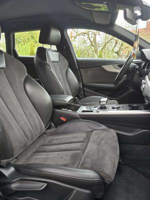 Black Audi A4 2018 in Marijampole, with an engine capacity of 1.98 L and mileage of 110 thousand km for 14399 €, photo 16 on AUTOMOTO.COM.LV