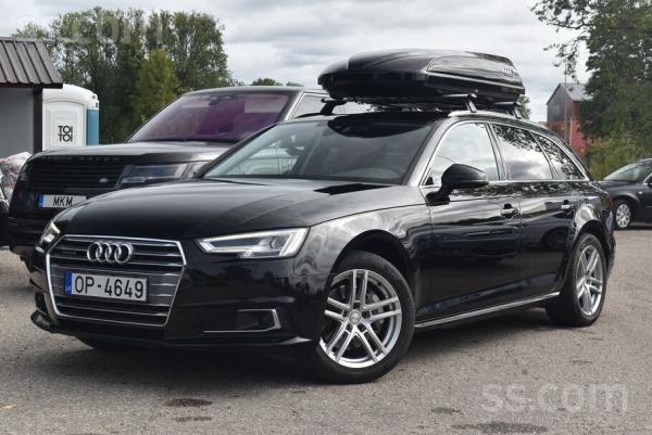 Melns Audi A4 2018 Kuldīga, ar dzinēja tilpumu 2.00 L un nobraukumu 0 tūkst. km par 15550 €, foto 1 vietnē AUTOMOTO.COM.LV