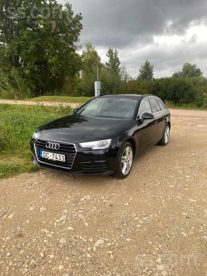 Black Audi A4 2018 in Riga, with an engine capacity of 2.00 L and mileage of 227 thousand km for 14700 €, photo  on AUTOMOTO.COM.LV