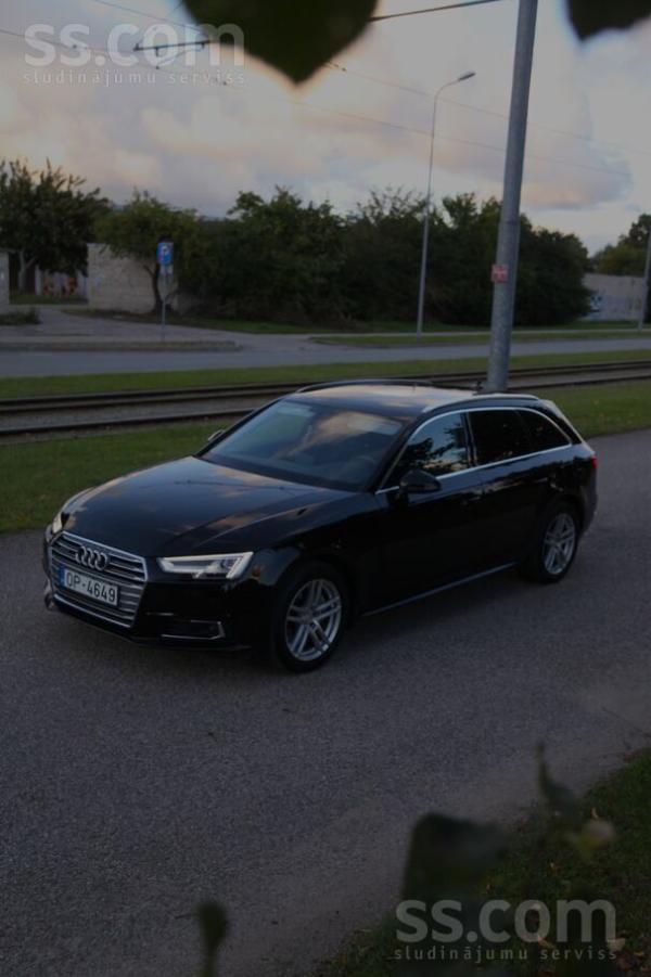 Audi A4 2018 Liepāja vietnē Melns Audi A4 2018 Liepāja, ar dzinēja tilpumu 2.00 L un nobraukumu 200 tūkst. km par 15400 €, foto 1 vietnē AUTOMOTO.COM.LV