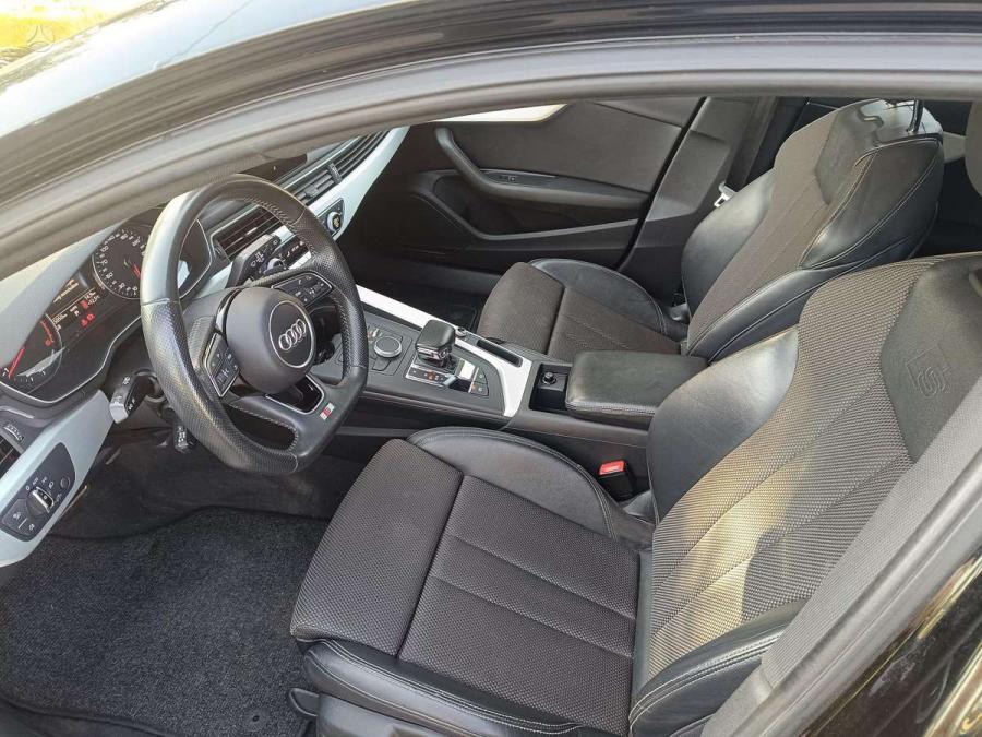 Black Audi A4 2018 in Rokiskis, with an engine capacity of 1.97 L and mileage of 245 thousand km for 12300 €, photo 6 on AUTOMOTO.COM.LV