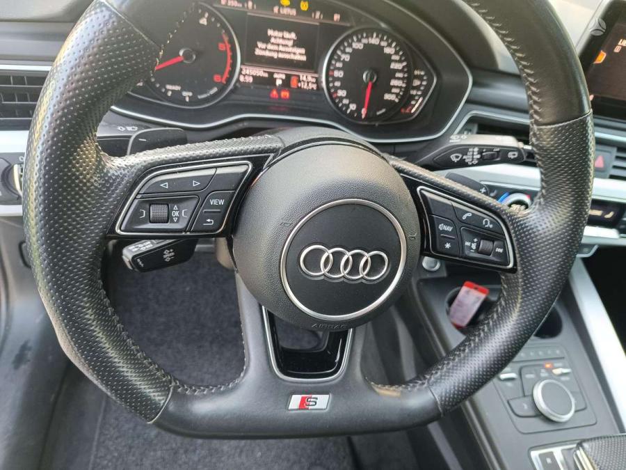 Black Audi A4 2018 in Rokiskis, with an engine capacity of 1.97 L and mileage of 245 thousand km for 12300 €, photo 9 on AUTOMOTO.COM.LV