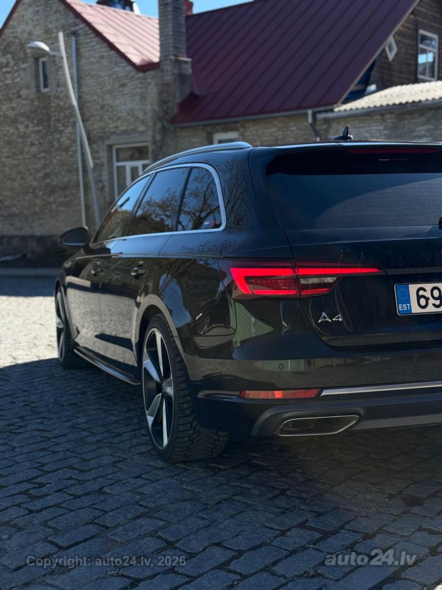 Black Audi A4 2019 in Tallinn, with an engine capacity of 2.00 L and mileage of 259 thousand km for 17200 €, photo 3 on AUTOMOTO.COM.LV