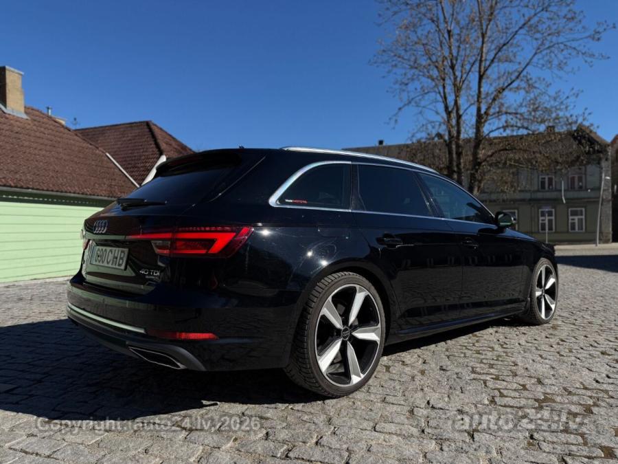 Black Audi A4 2019 in Tallinn, with an engine capacity of 2.00 L and mileage of 259 thousand km for 17200 €, photo 4 on AUTOMOTO.COM.LV