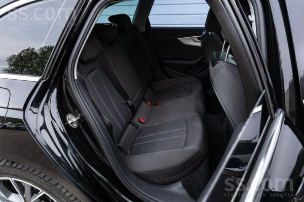 Black Audi A4 2019 in Riga, with an engine capacity of 2.00 L and mileage of 143 thousand km for 18950 €, photo 7 on AUTOMOTO.COM.LV