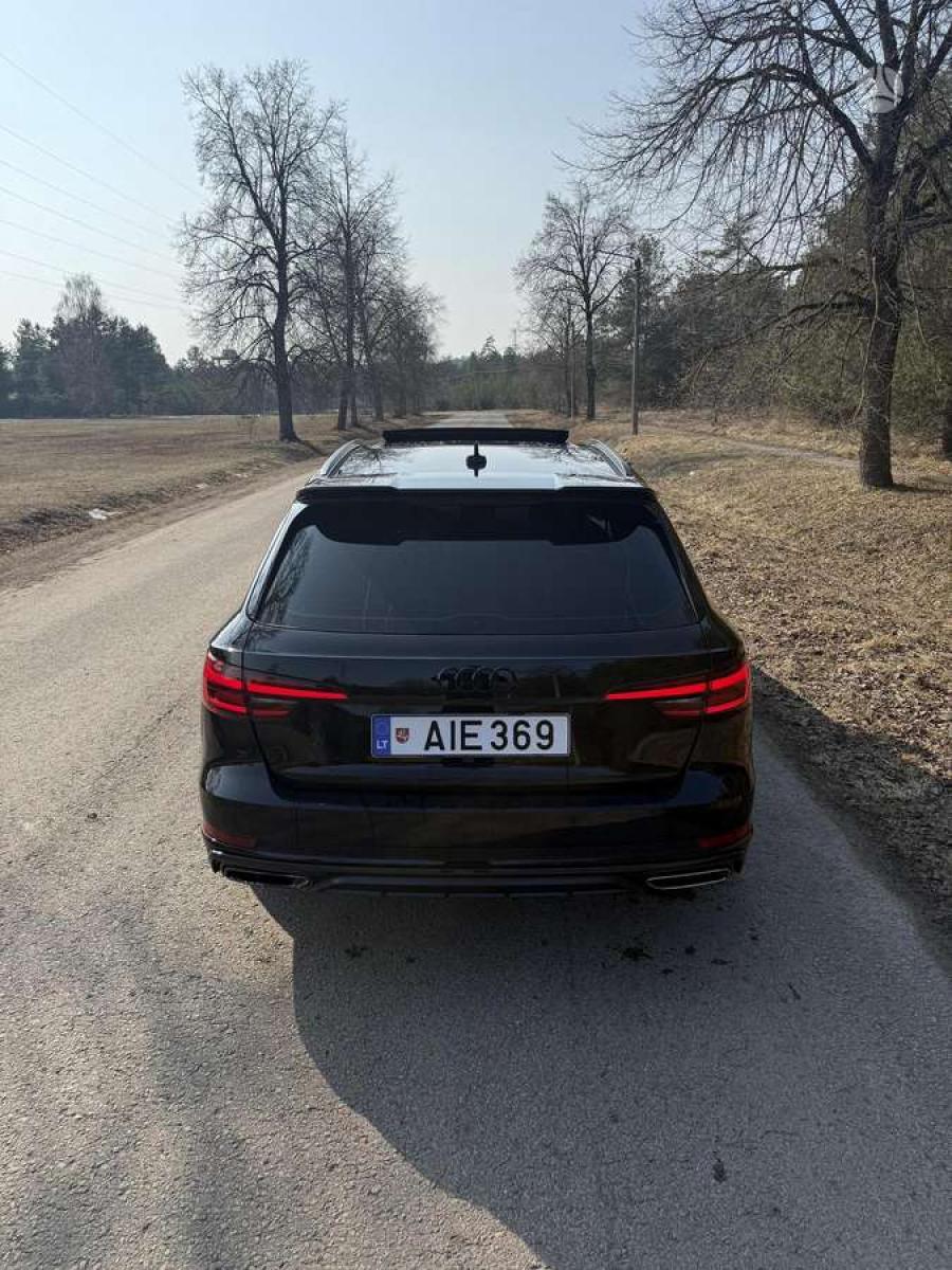 Black Audi A4 2019 in Kaunas, with an engine capacity of 1.97 L and mileage of 150 thousand km for 16950 €, photo 7 on AUTOMOTO.COM.LV
