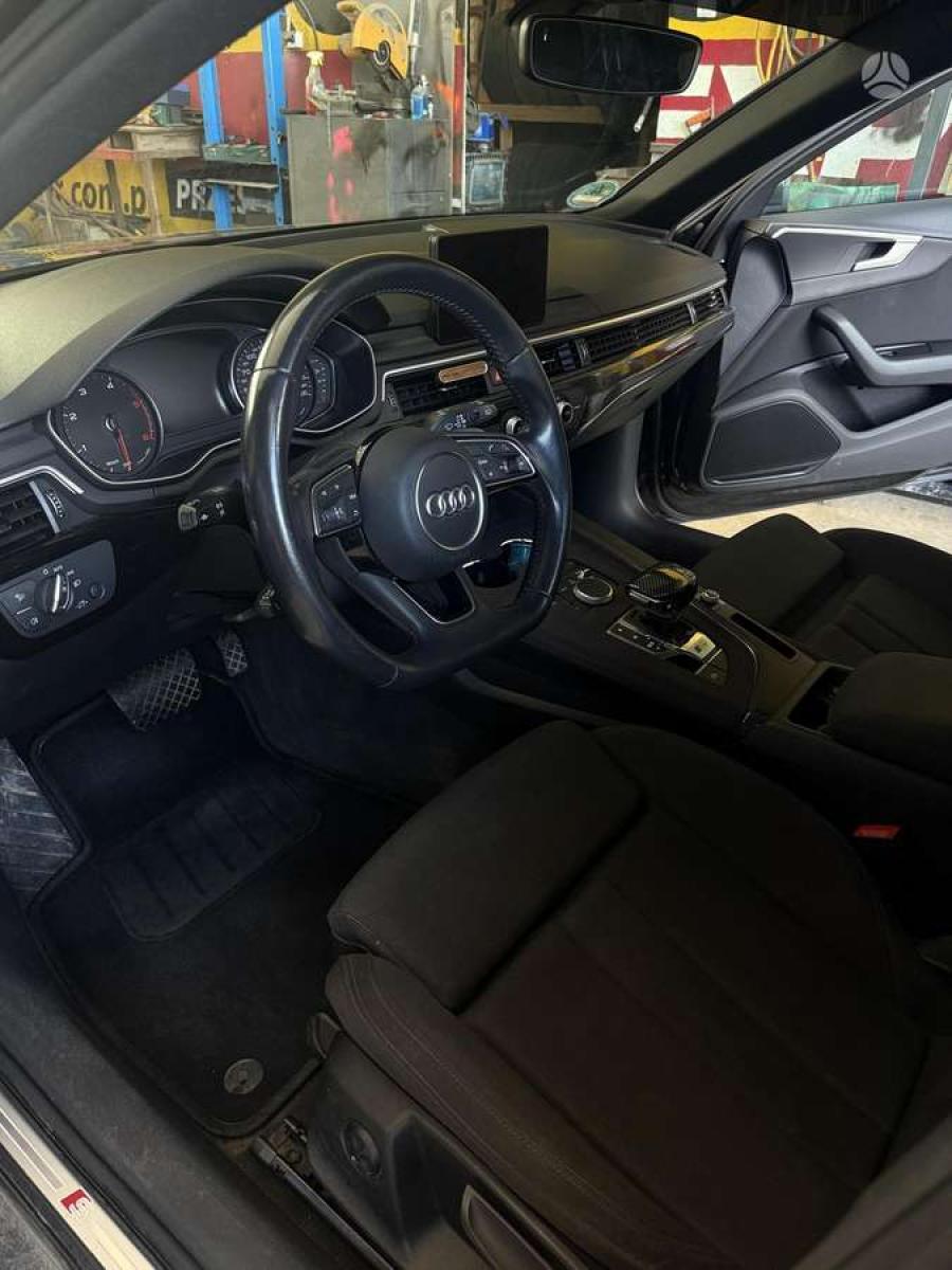 Black Audi A4 2019 in Kaunas, with an engine capacity of 1.97 L and mileage of 150 thousand km for 16950 €, photo 11 on AUTOMOTO.COM.LV