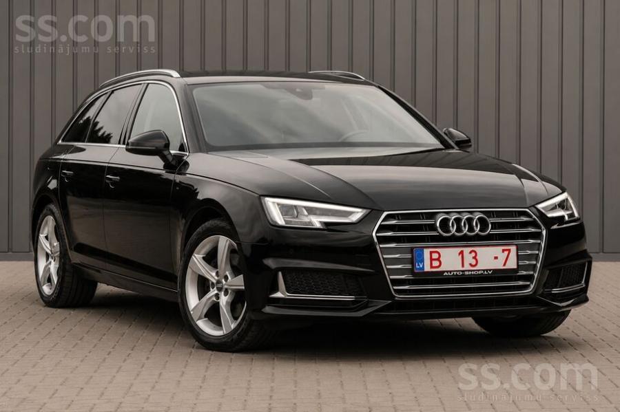 Black Audi A4 2019 in Tukums, with an engine capacity of 2.00 L and mileage of 257 thousand km for 11500 €, photo 1 on AUTOMOTO.COM.LV
