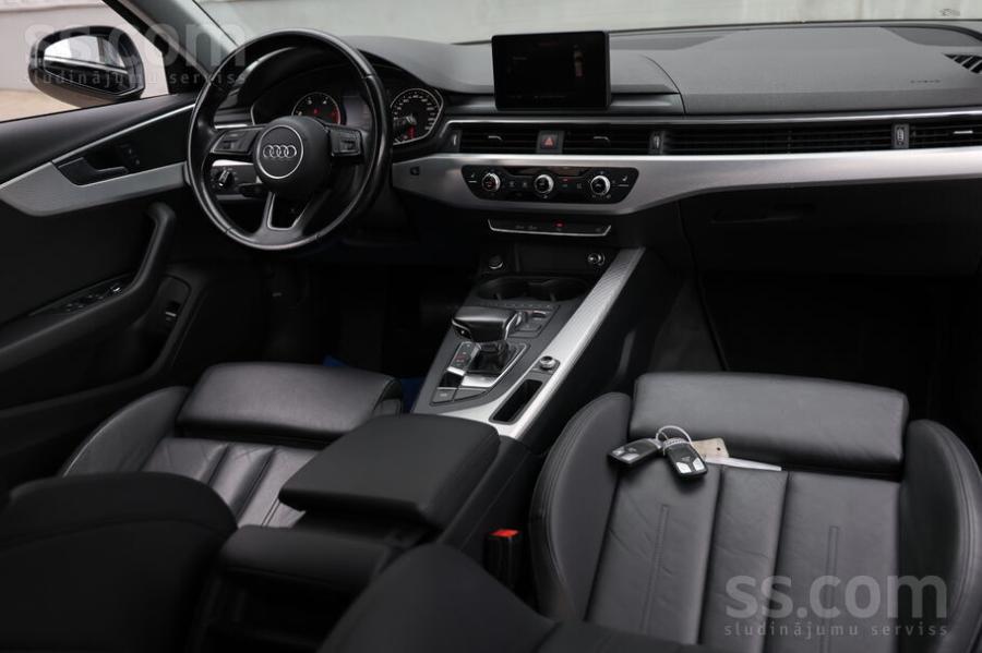 Black Audi A4 2019 in Tukums, with an engine capacity of 2.00 L and mileage of 257 thousand km for 11500 €, photo 11 on AUTOMOTO.COM.LV