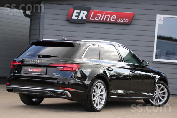 Audi A4 2019 in Tukums on AUTOMOTO.COM.LV Black Audi A4 2019 in Tukums, with an engine capacity of 3.00 L and mileage of 208 thousand km for 14900 €, photo 4 on AUTOMOTO.COM.LV