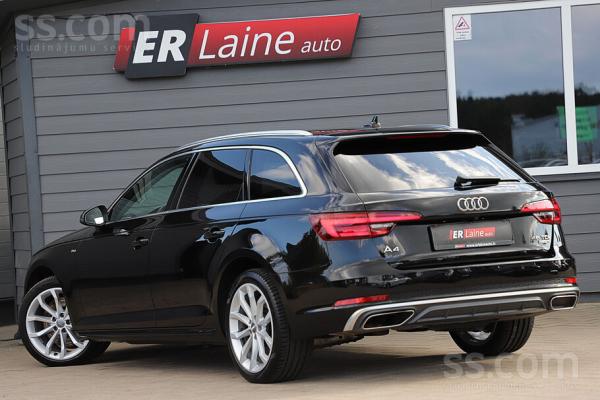 Audi A4 2019 in Tukums on AUTOMOTO.COM.LV Black Audi A4 2019 in Tukums, with an engine capacity of 3.00 L and mileage of 208 thousand km for 14900 €, photo 5 on AUTOMOTO.COM.LV