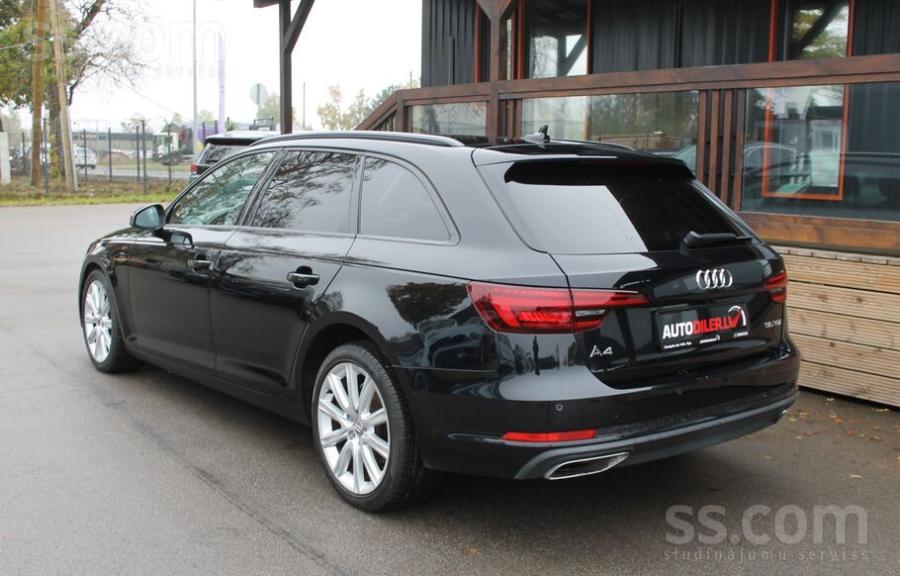 Black Audi A4 2019 in Riga, with an engine capacity of 2.00 L and mileage of 0 thousand km for 12900 €, photo 11 on AUTOMOTO.COM.LV