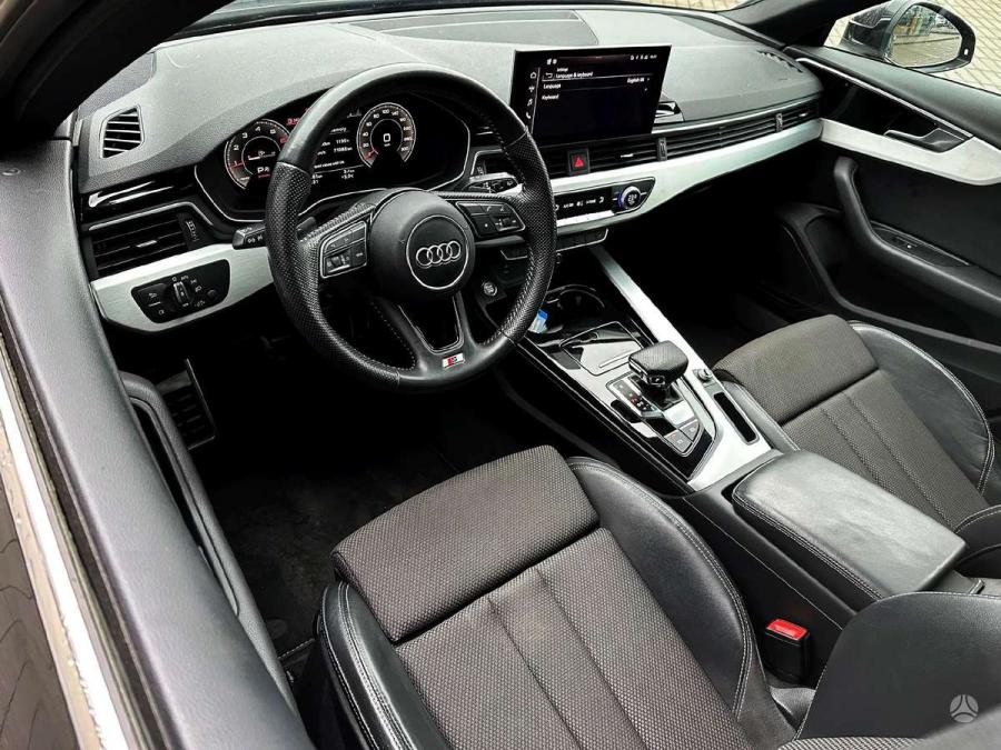 Black Audi A4 2020 in Kaunas, with an engine capacity of 1.98 L and mileage of 218 thousand km for 16900 €, photo 7 on AUTOMOTO.COM.LV