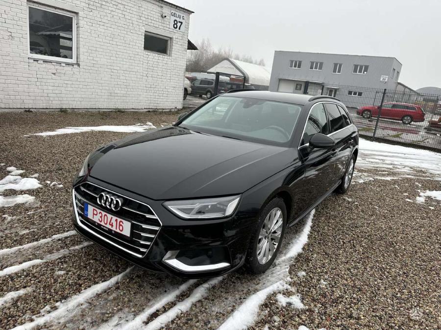 Melns Audi A4 2020 Kauņa, ar dzinēja tilpumu 1.97 L un nobraukumu 113 tūkst. km par 16950 €, foto 1 vietnē AUTOMOTO.COM.LV