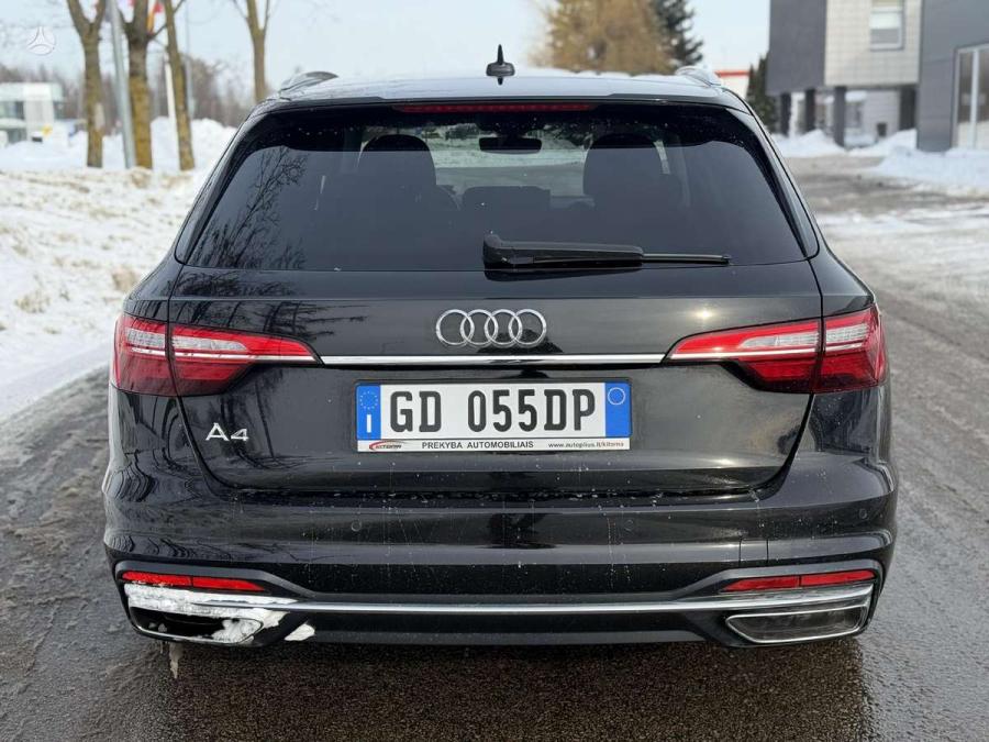 Black Audi A4 2020 in Panevezys, with an engine capacity of 1.97 L and mileage of 184 thousand km for 16500 €, photo 16 on AUTOMOTO.COM.LV