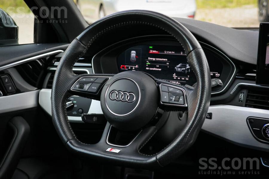 Black Audi A4 2020 in Tukums, with an engine capacity of 2.00 L and mileage of 246 thousand km for 17190 €, photo 12 on AUTOMOTO.COM.LV