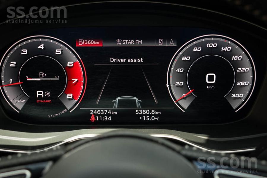 Black Audi A4 2020 in Tukums, with an engine capacity of 2.00 L and mileage of 246 thousand km for 17190 €, photo 13 on AUTOMOTO.COM.LV