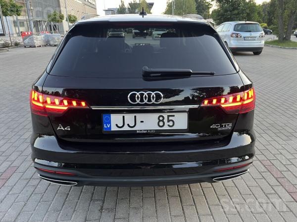Black Audi A4 2020 in Riga, with an engine capacity of 2.00 L and mileage of 180 thousand km for 19990 €, photo 5 on AUTOMOTO.COM.LV