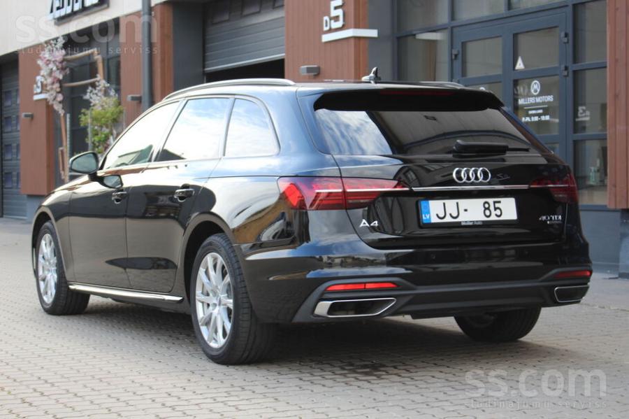 Black Audi A4 2020 in Riga, with an engine capacity of 2.00 L and mileage of 183 thousand km for 19900 €, photo 5 on AUTOMOTO.COM.LV