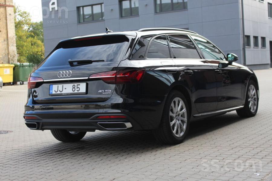 Black Audi A4 2020 in Riga, with an engine capacity of 2.00 L and mileage of 183 thousand km for 19900 €, photo 10 on AUTOMOTO.COM.LV