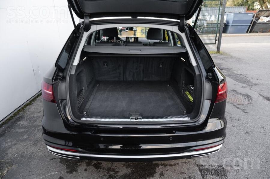 Black Audi A4 2020 in Riga, with an engine capacity of 2.00 L and mileage of 114 thousand km for 21500 €, photo 12 on AUTOMOTO.COM.LV