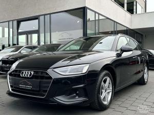 Melns Audi A4 2021 Kauņa, ar dzinēja tilpumu 2.00 L un nobraukumu 50 tūkst. km par 25356 €, foto  vietnē AUTOMOTO.COM.LV